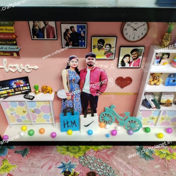 Miniature Frame Box With Led Light - Customized Photo Frame 3d ...